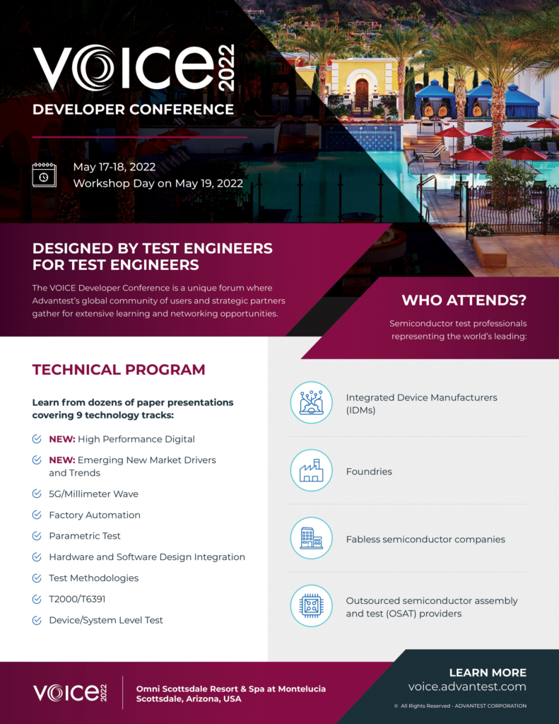 Spread the Word – Advantest VOICE